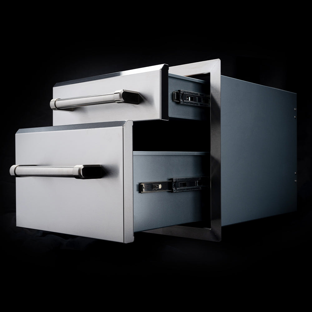 Built-in Vertical Double Drawers (5” / 10”) – Spire