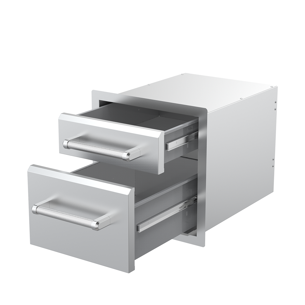 Built-in Vertical Double Drawers (5” / 10”) – Spire